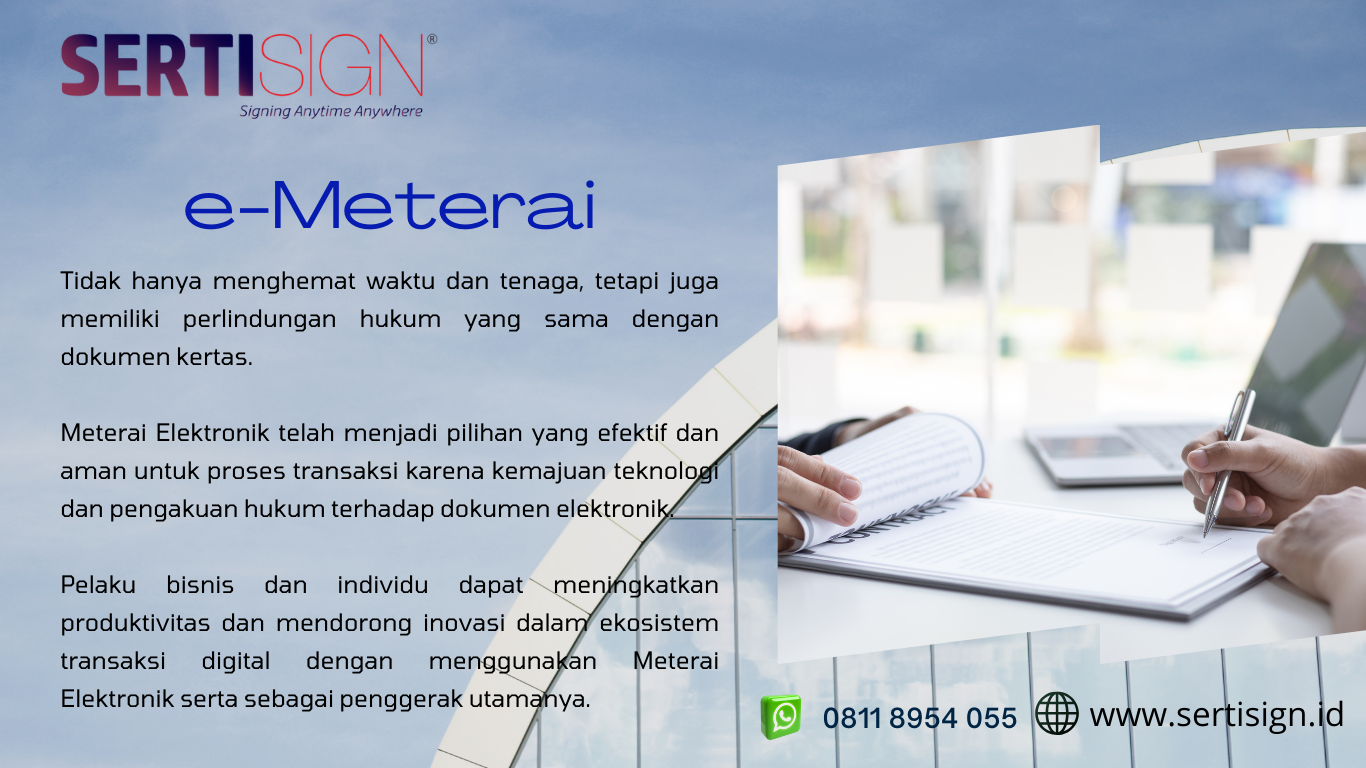 Dokumen yang Menggunakan Meterai Elektronik
